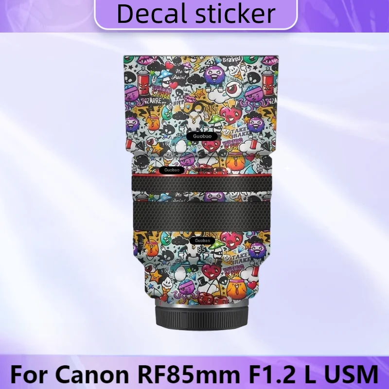 For Canon RF 85mm F1.2 L USM Decal Skin Vinyl Wrap Film Lens Body ...