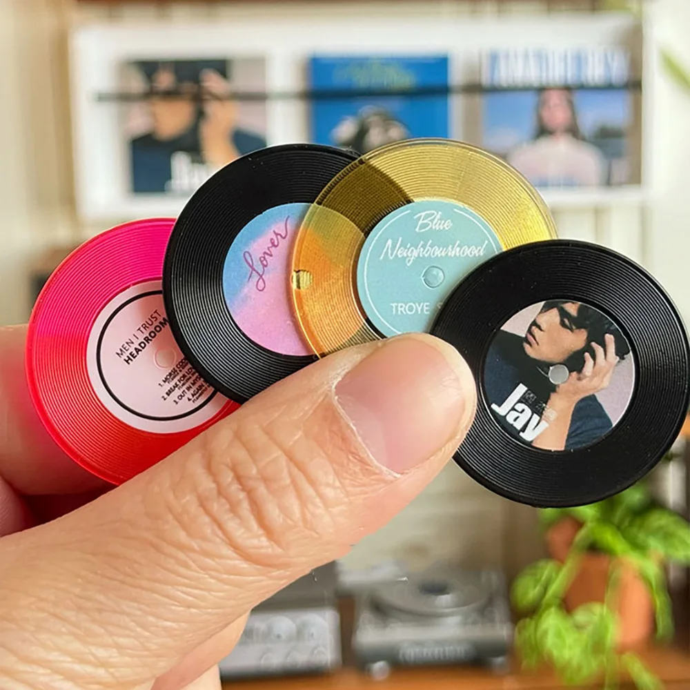 1-6-Scale-Miniature-Dollhouse-Simulation-Vinyl-Record-Classic-LP-Model ...
