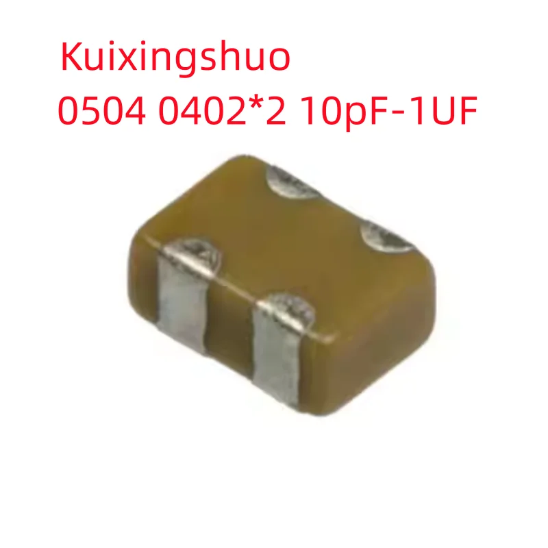 50pcs-0402-2-SMD-Capacitor-Array-0504-0402x2-100NF-0-1UF-104K-10V-10 ...