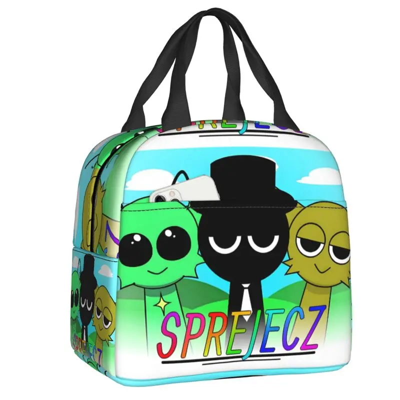 Custom Incredibox Sprunkis Portable Lunch Boxes Women Waterproof Cooler ...