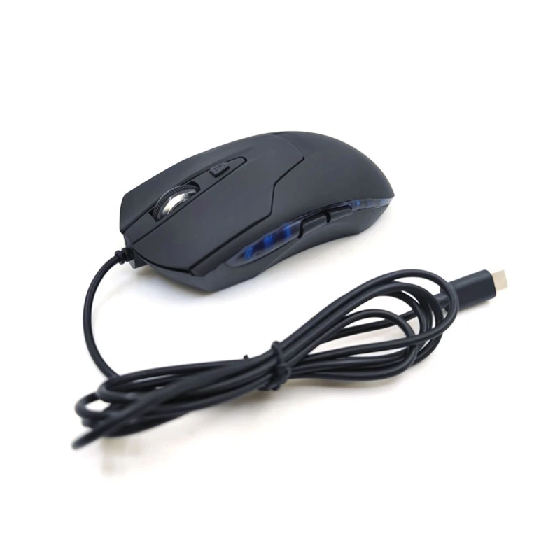 Tipo c com fio rato do jogo azul rgb diodo emissor de luz computador ...