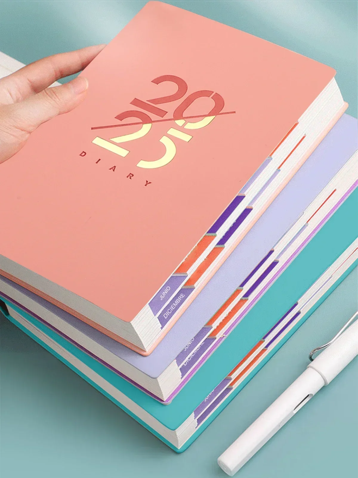 2025-Planner-Notebook-Monthly-Calendar-Spanish-Schedule-Soft-Leather ...