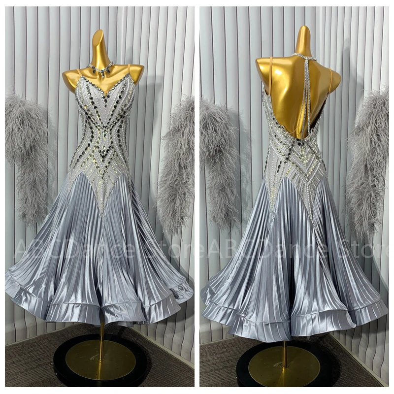 Vestido-liso-competi-o-dan-a-latina-para-mulheres-tango-e-valsa-swing ...