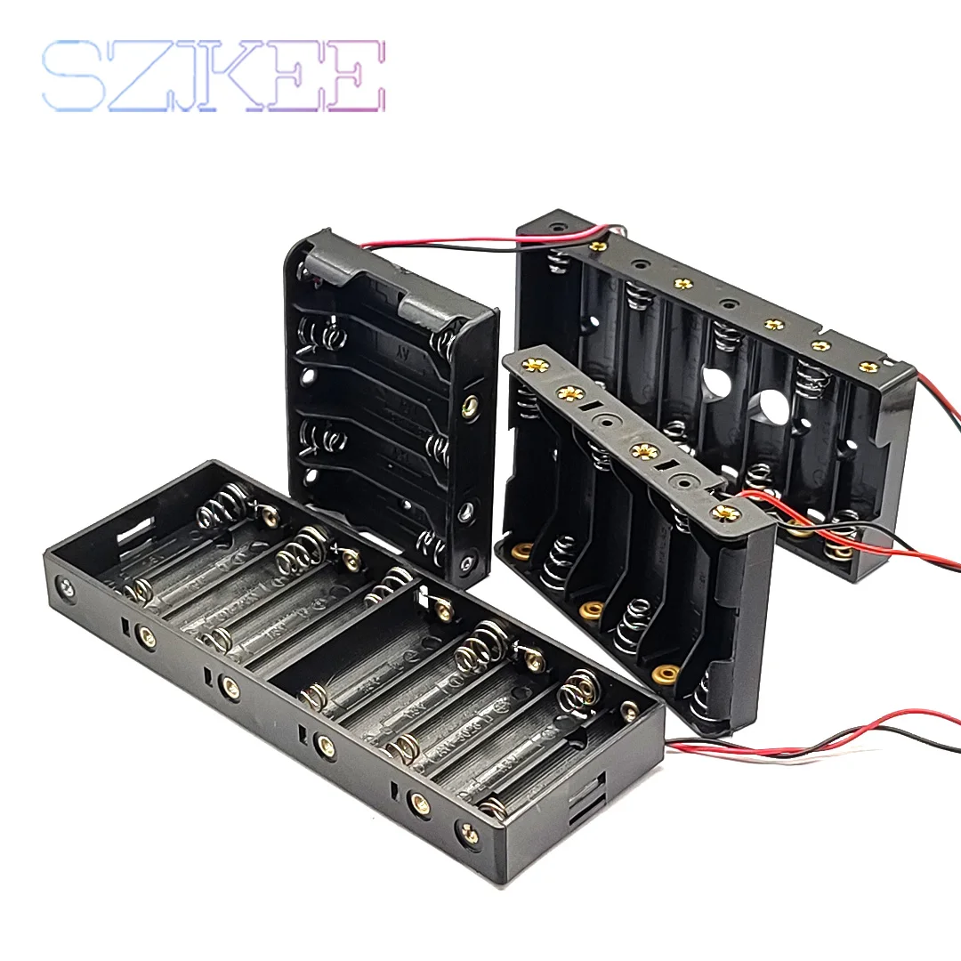 AA Battery Holder AA Battery Storage Case 5/6/8/10 Slot AA Battery Box ...