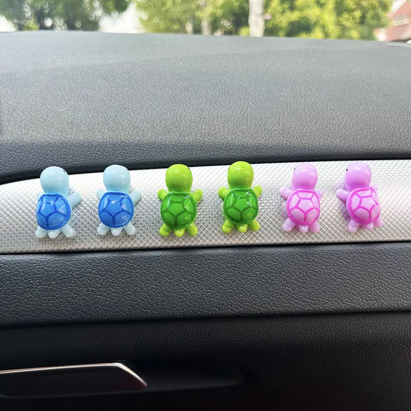 5PCS-Mini-Turtle-Car-Interior-Decoration-Cute-Miniature-Ornament-Auto ...