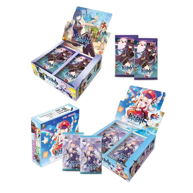 Genshin-Impact-Collection-Cards-Booster-Box-Anime-raro-juego-de-mesa ...