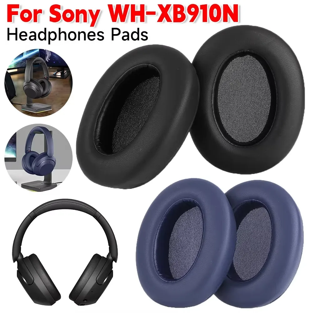 Replacement Leather Earpads Cover For Sony WH-XB910N WH XB910N XB910 ...