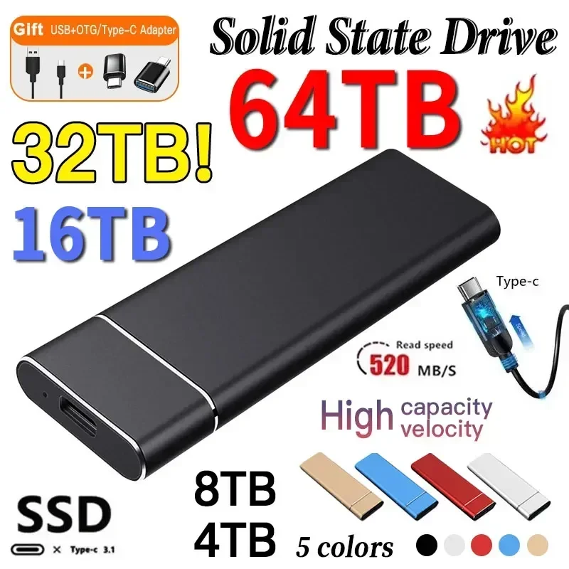 Portable SSD 1TB High speed Mobile Solid State Drive 500GB External Portable SSD 1TB High speed Mobile Solid State Drive 500GB External