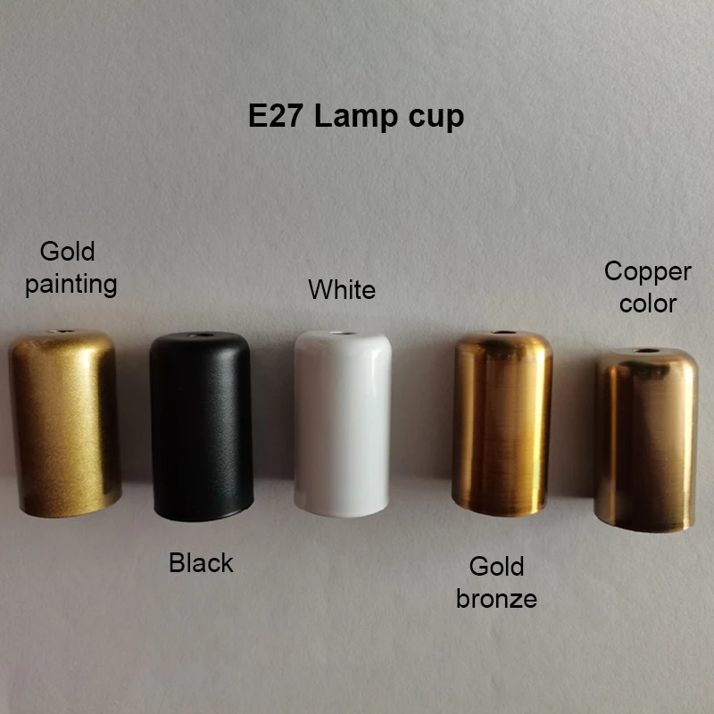 Dia38xH60mm E27 Lamp holder lamp cup white/black/gold/gold bronze ...