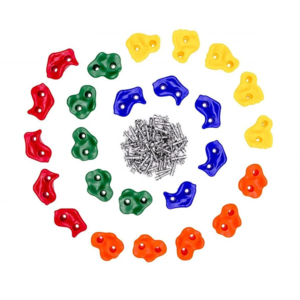 Kids-Adult-Climbing-Wall-Grips-Climbing-Rock-Wall-Stones-Hand-Feet ...