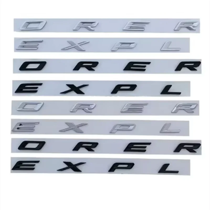 Ford Explorer Logo – The Perfect 3D ABS Chrome Black Emblems for Your ...