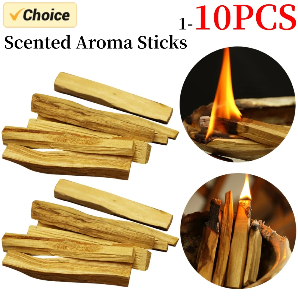 1-10pcs-Palo-Santo-Scented-Aroma-Sticks-Natural-Crude-Wood-Strips-Room ...