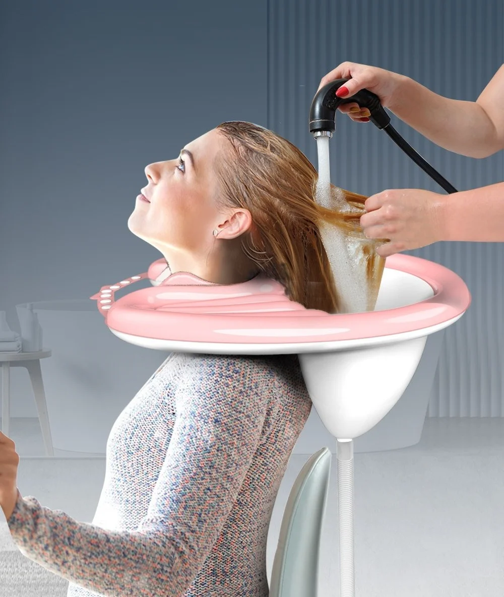 Portable Inflatable Hair Wash Basin Foldable Built-in Inflatable ...