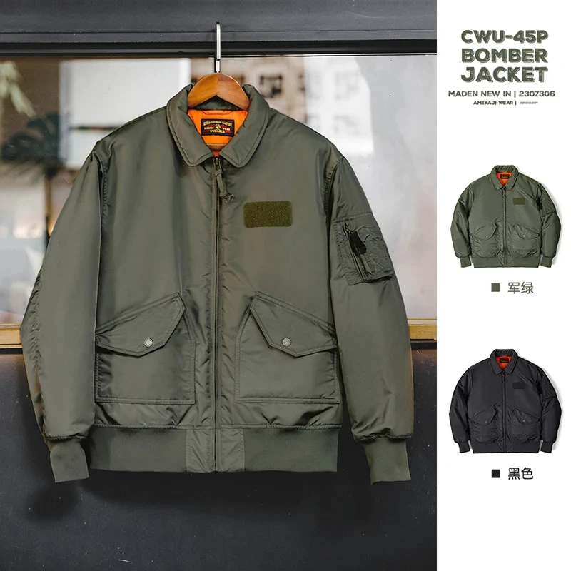 Maden-CWU-45P-Bomber-Jackets-for-Men-Military-Pilot-Thickened-Coat ...