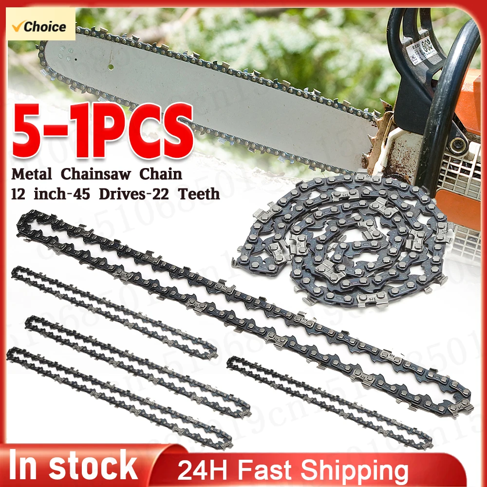 8/12 Inch Metal Saw Chain Spare Parts Electric Chainsaw Chain 3-1PCS ...
