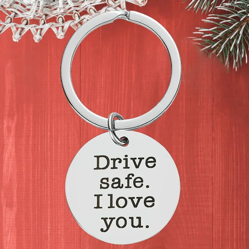 Metal-Drive-Safe-L-Love-You-Keychain-Pendant-Truck-Driver-Gift-Sweet-16 ...