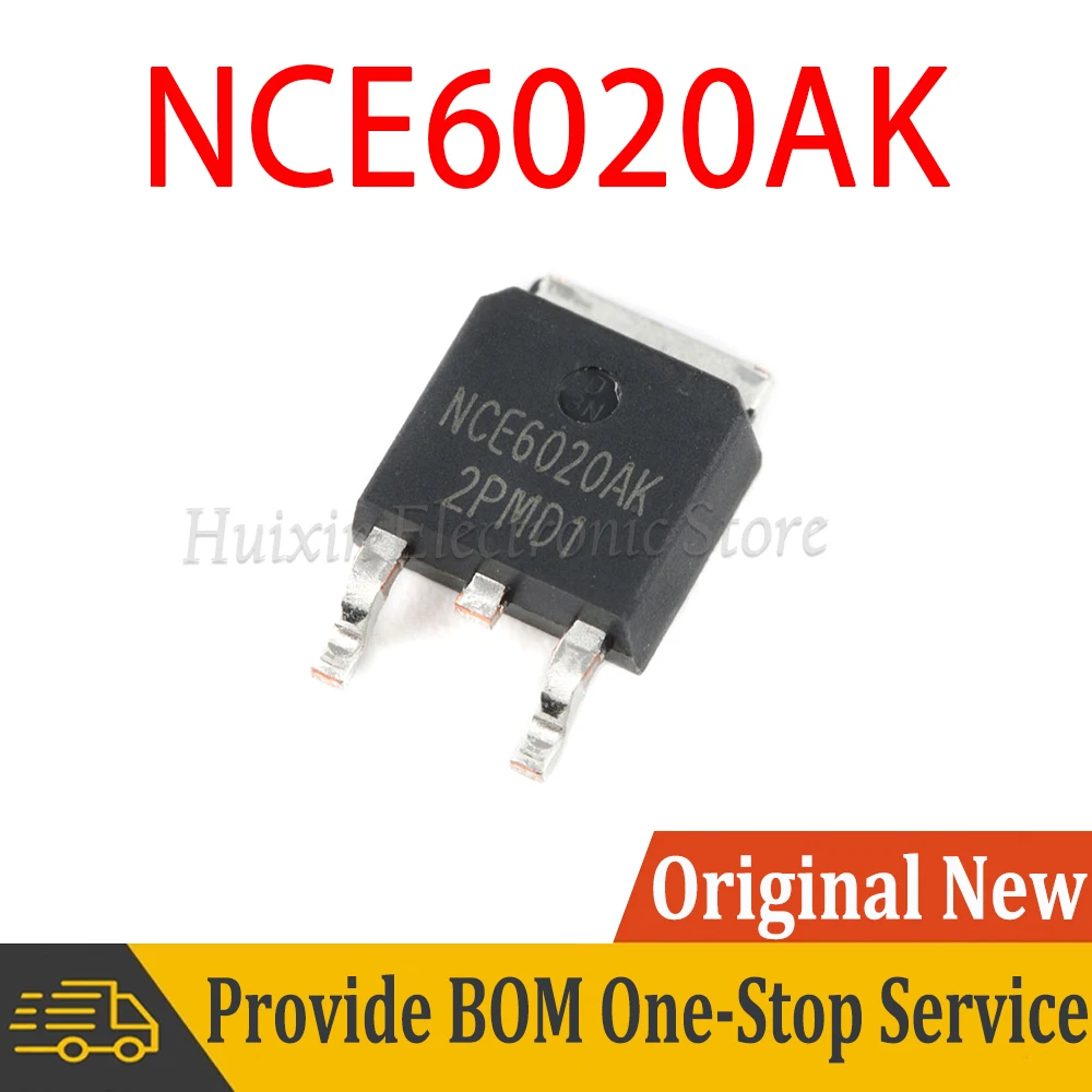 5pcs NCE6020AK NCE6020 TO-252-2 60V 20A N-channel MOS Field Effect Tube ...
