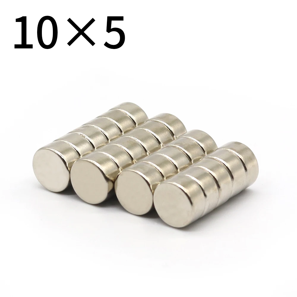 10/20/50/100/200 Pcs 10x5 Round NdFeB Neodymium Magnet N35 10mm x 5mm ...