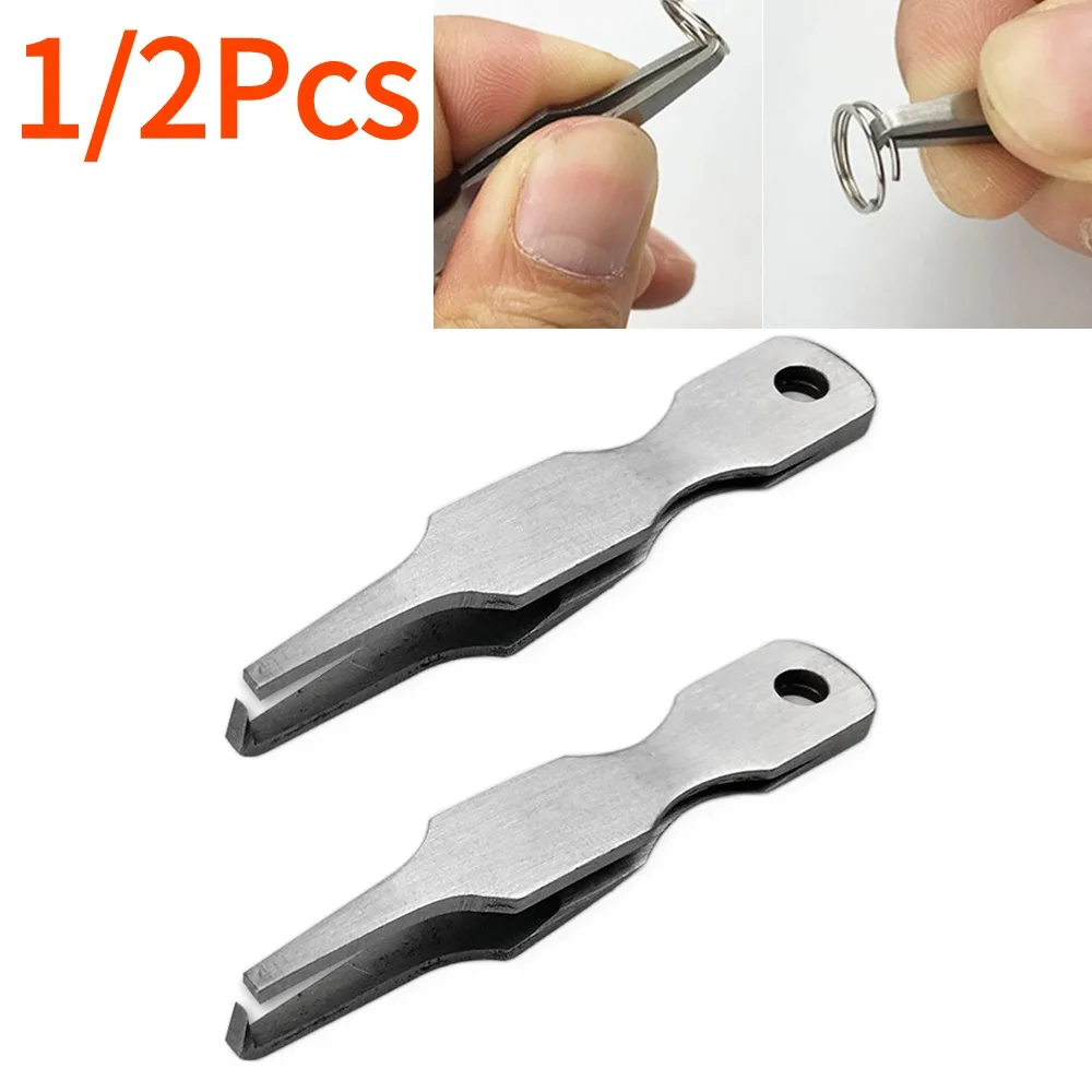 1-2Pcs-Double-Loop-Ring-Opening-Pliers-Fishing-Line-Pliers-Stainless ...