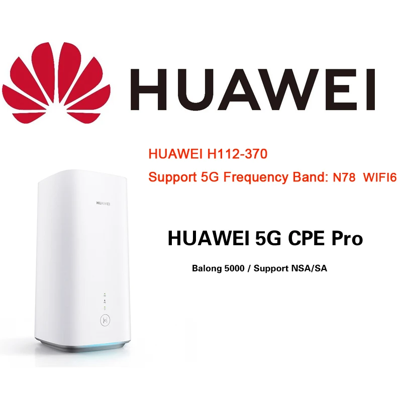HUAWEI H112-370 5G Router กับซิมการ์ดปลดล็อกโมเด็มไร้สาย5G Wifi Pro ...