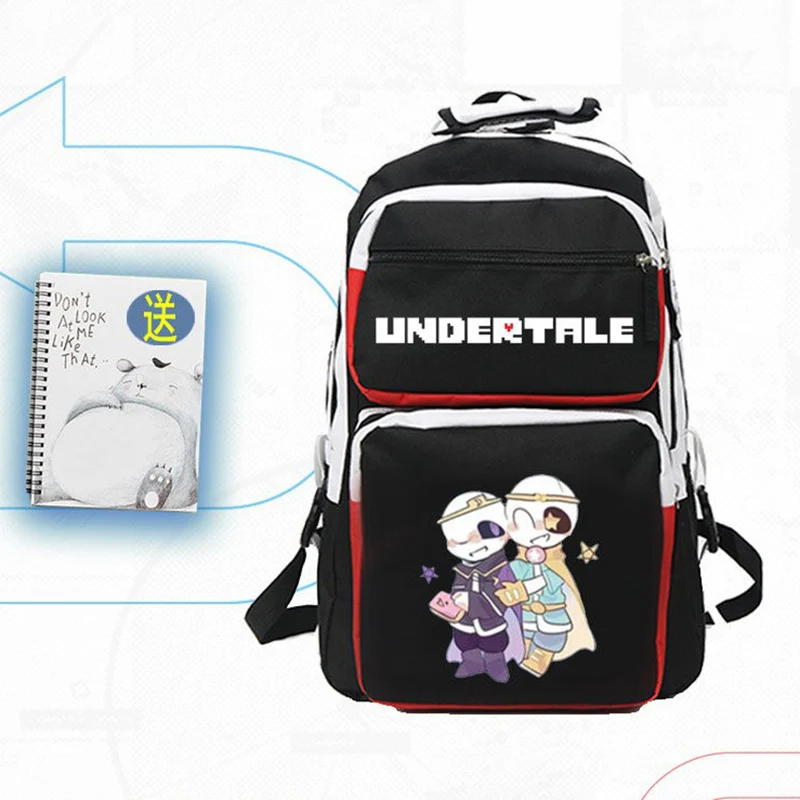 46×27×24cm Black White Black Red, Undertale Sans, Student Kids Teens ...