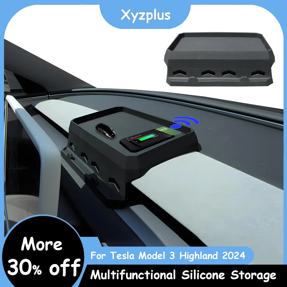 Storage-Box-For-Tesla-Model-3-Highland-2024-Multifunctional-Silicone ...