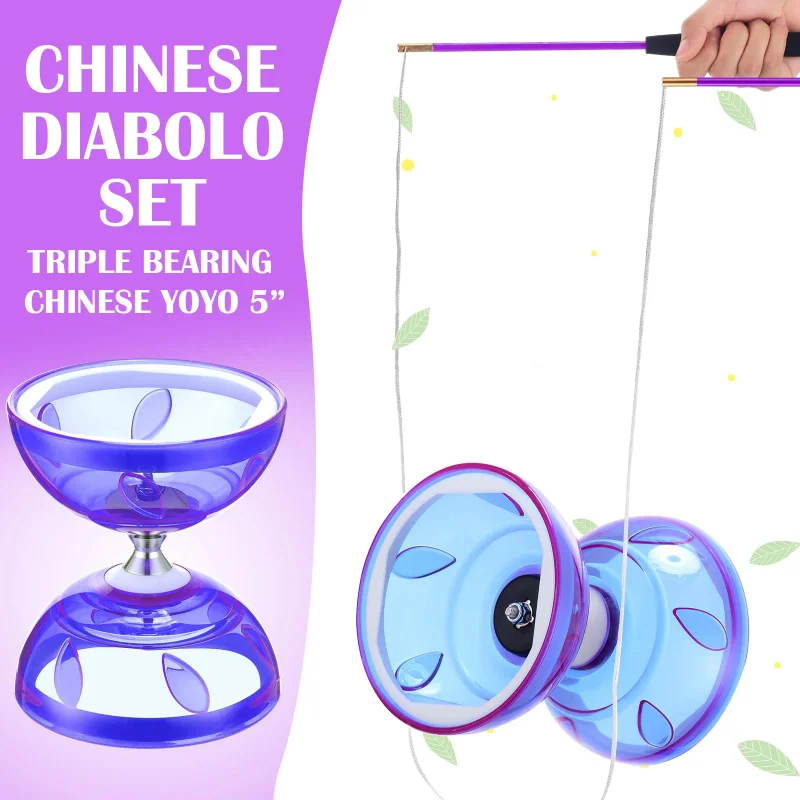 Portable Diabolo Chinese Yoyo Diabolo Set Portable Fitness Gear For ...