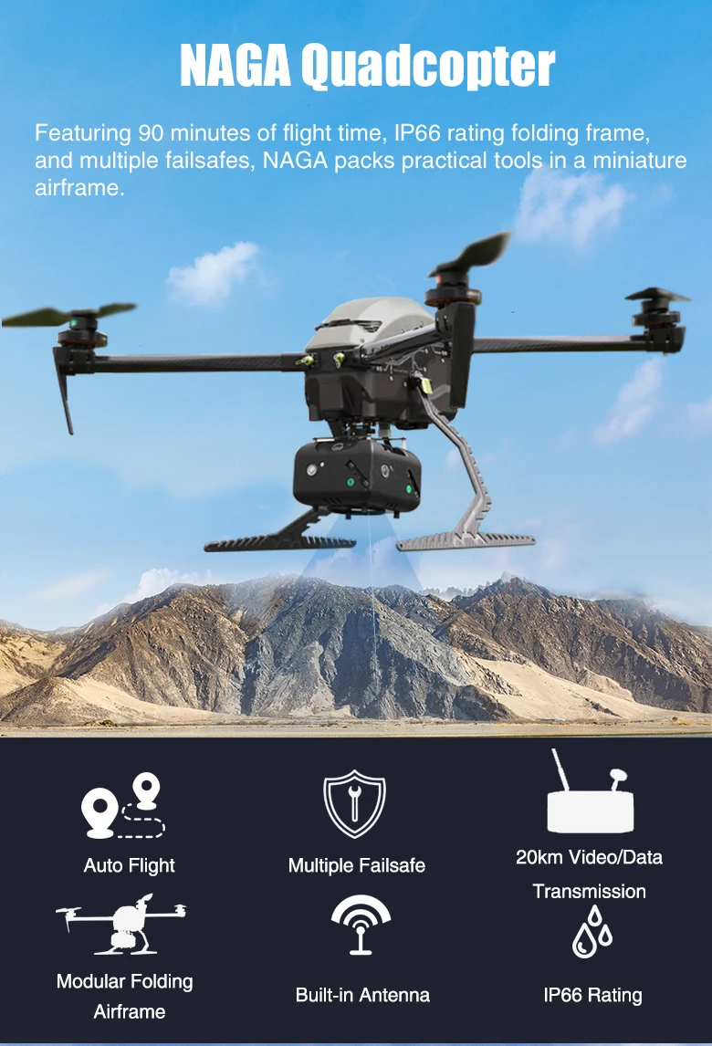 Professional Delivery Cargo Quadcopter Land Survey and Mapping Drone ...