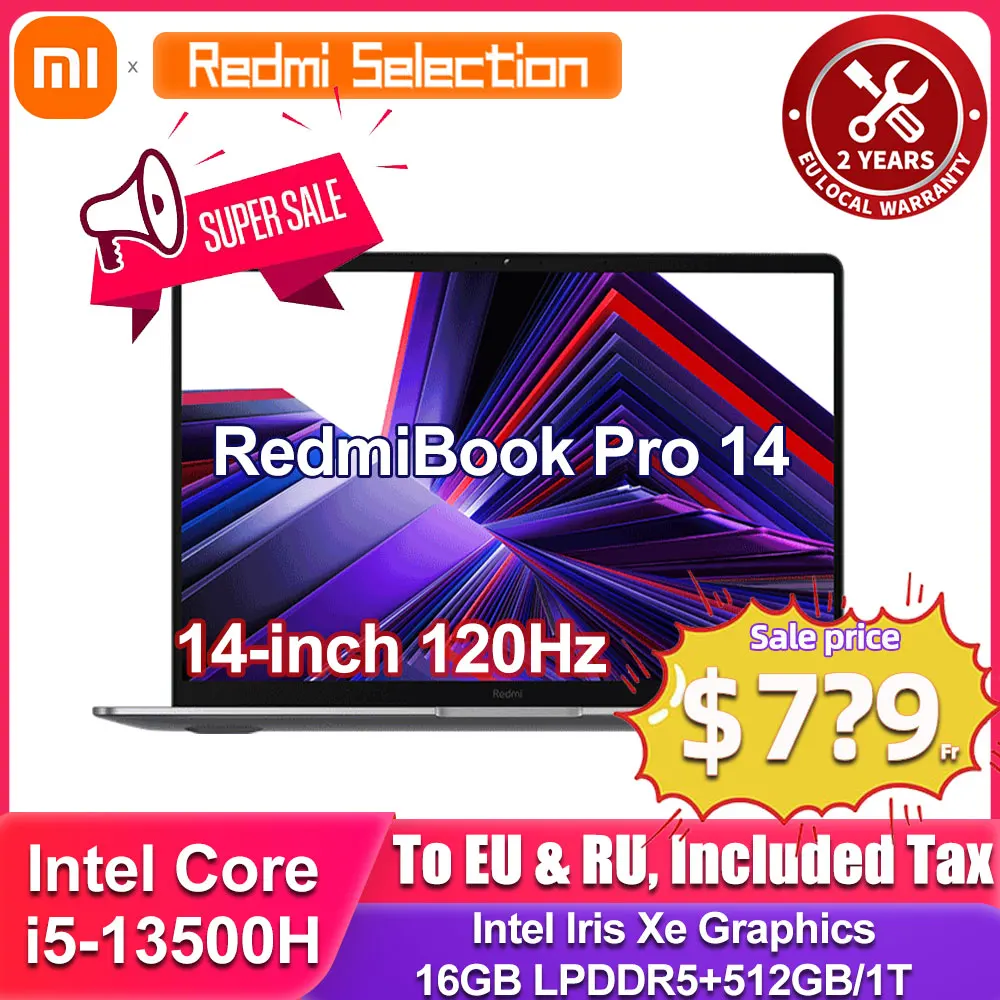 Xiaomi-ordenador-port-til-RedmiBook-Pro-14-2024-13th-intel-i5-13500H-Xe ...