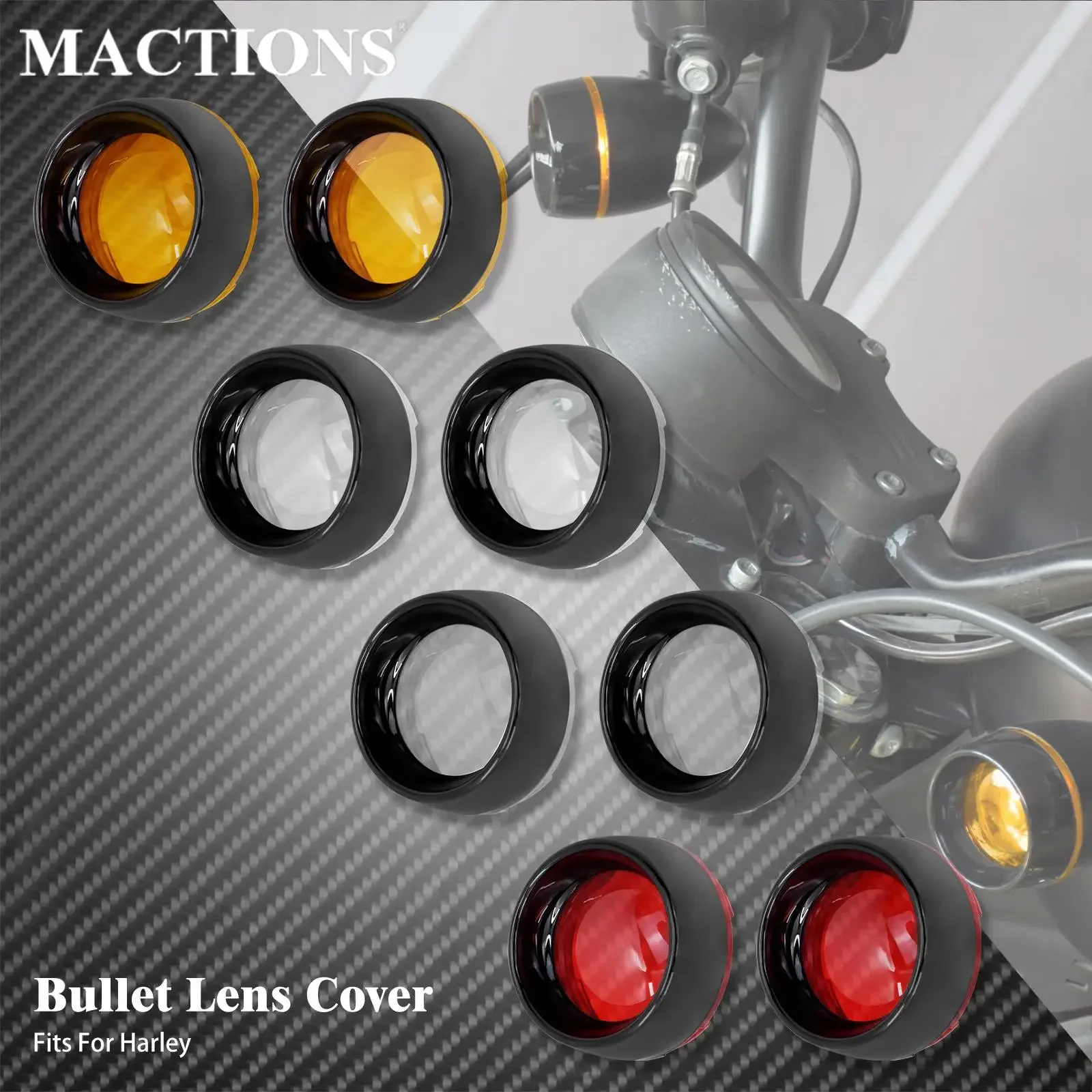 Motorcycle-Visor-Style-Turn-Signal-Light-Blinker-Bezels-Indicator-Trim ...
