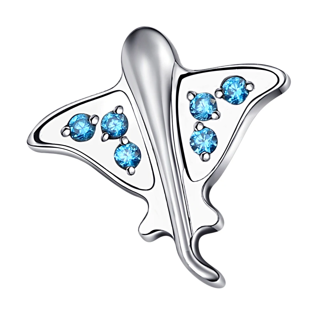 Fashion-F136-Titanium-Threaded-Labret-Stingray-Fish-Shape-With-Blue ...