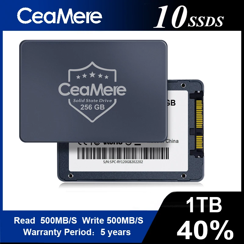 10PCS CeaMere Ssd SATA3 128GB 240GB 256GB 480GB 500GB 960GB 1TB Hdd 2.5 Hard Disk Disc 2.5 ...