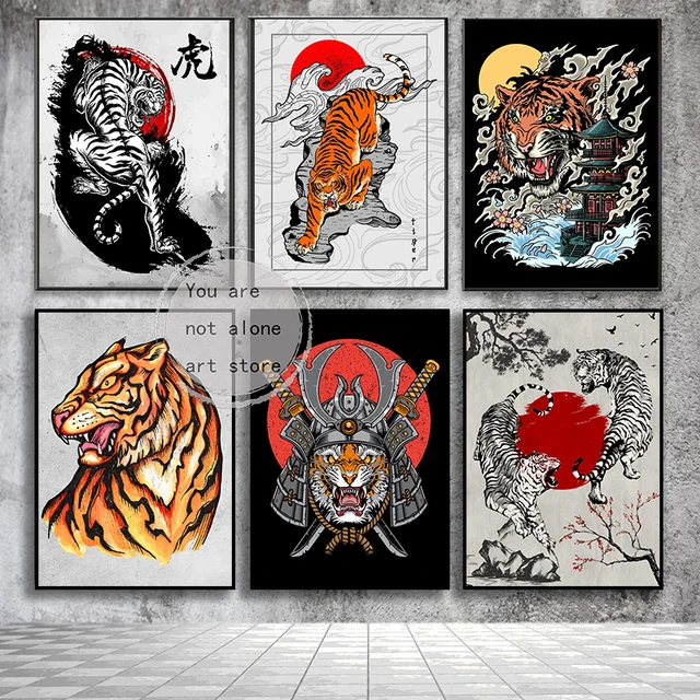 Traditional Japanese Tiger Tattoos