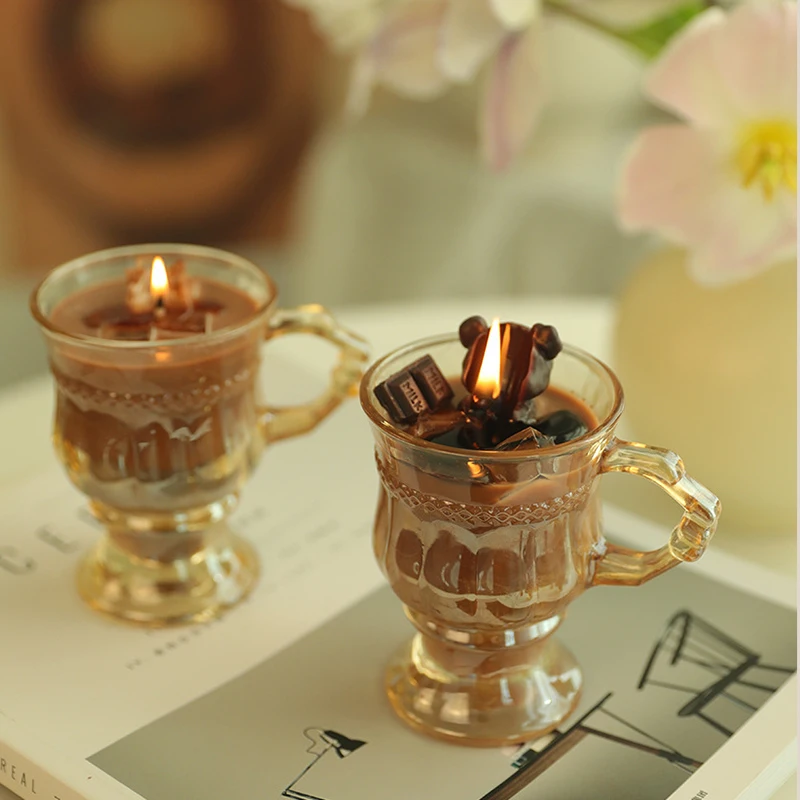 Vela-de-Aroma-creativa-hecha-a-mano-vela-de-vidrio-taza-de-caf-decoraci ...