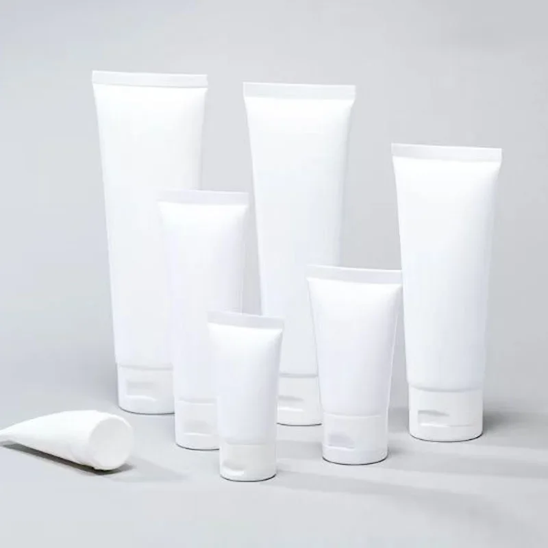 50PCS-10ml-100ml-Travel-Empty-White-Squeeze-Tube-Cosmetic-Cream-Lotion ...