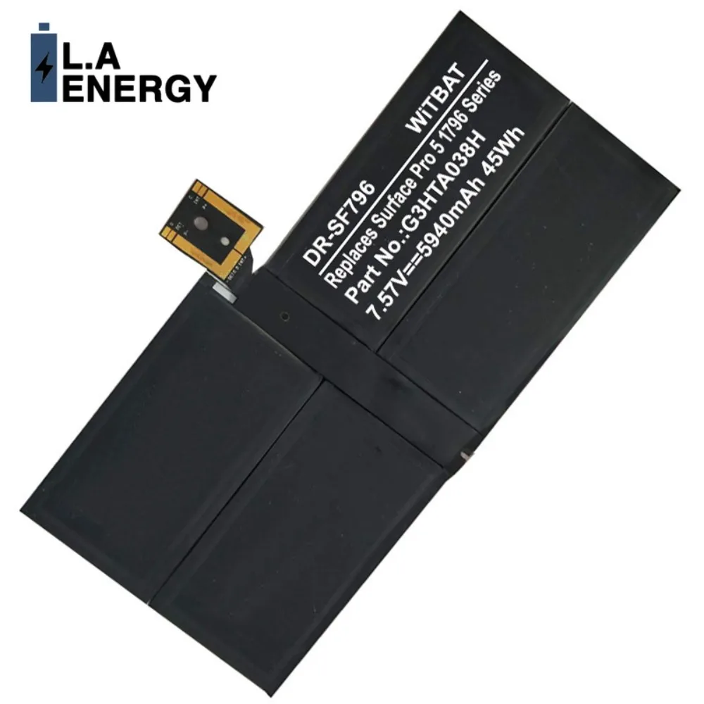 5940mAh Lithium Laptop Battery for Microsoft Surface Pro 5 1796 Pro 6 ...
