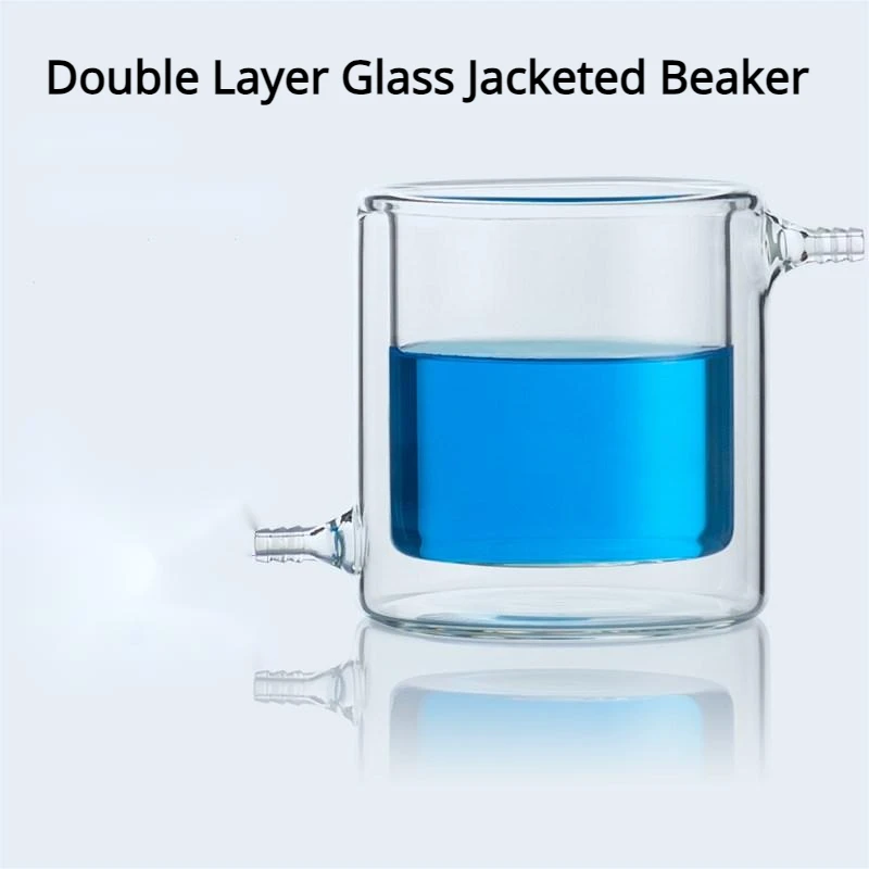 1pc-50ml-2000ml-Thicken-Double-Layer-Glass-Jacketed-Beaker-Reaction ...