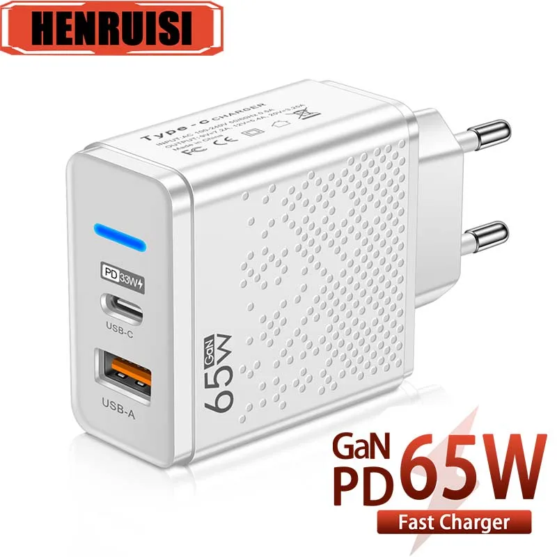 65W-GaN-Charger-USB-C-PD3-0-Charger-Korea-Type-Phone-Wall-Charger-For ...