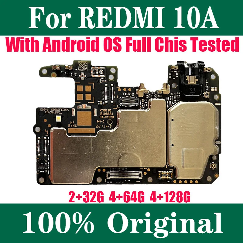 Unlocked-Mainboard-For-Xiaomi-Redmi-10A-Motherboard-2-32G-4-64G-4-128G ...