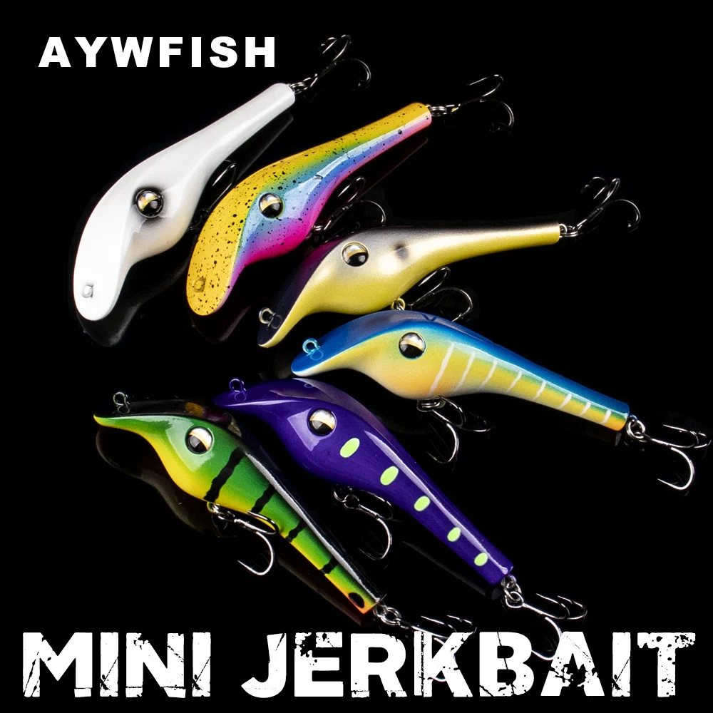 AYWFISH 9CM 12.5 flottant manivelle artificielle dur appât 14.5G ...