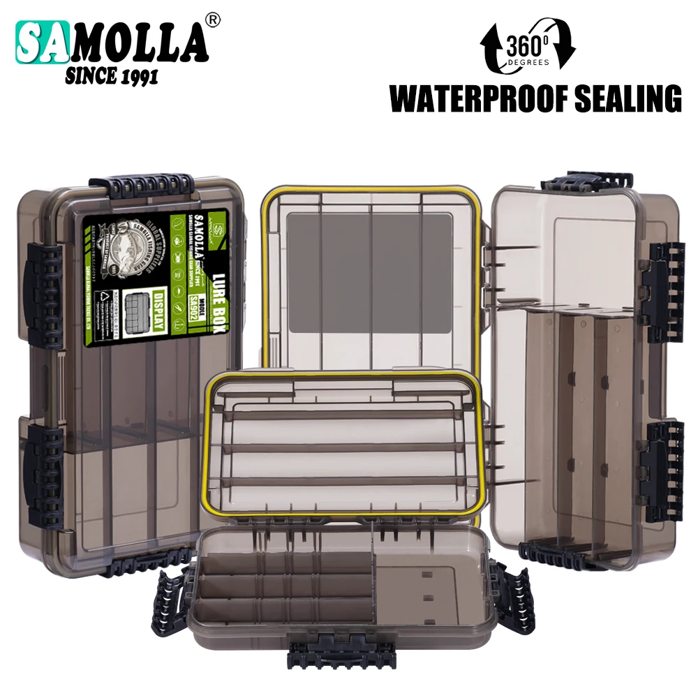 SAMOLLA-New-Large-Waterproof-Fishing-Tackle-Box-Fish-Hook-Fishing-Lure ...