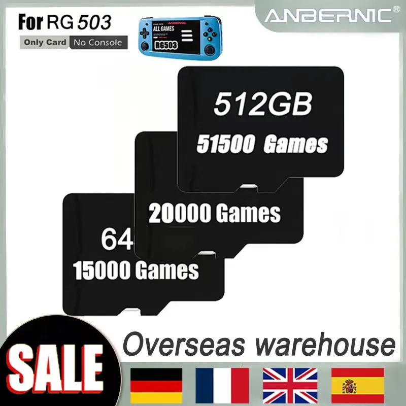 New 512GB ANBERNIC RG503 TF Card Preloaded Games for Bag SD Card ONLY ...