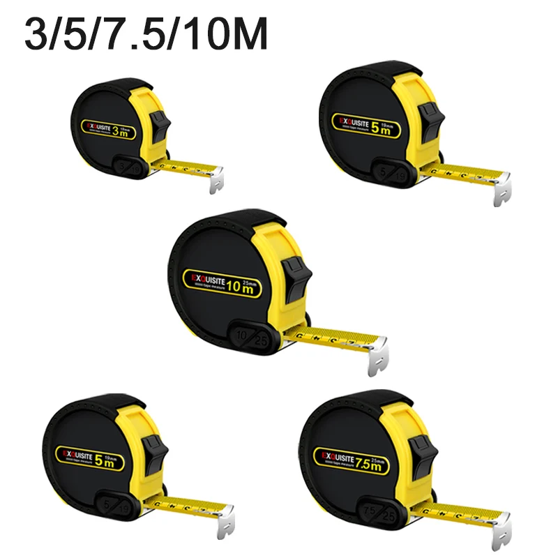 Steel-Tape-Measure-Retractable-3M-5M-7-5M-10-Meters-Thickened-Self ...