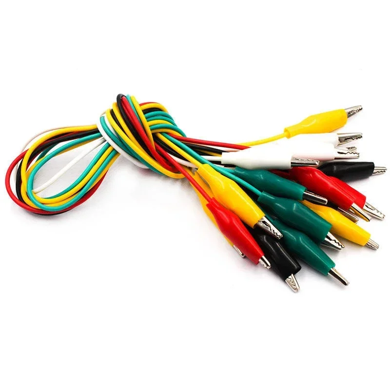 10pcs 50cm Alligator Clips Double-ended Clips Crocodile Cable Alligator ...