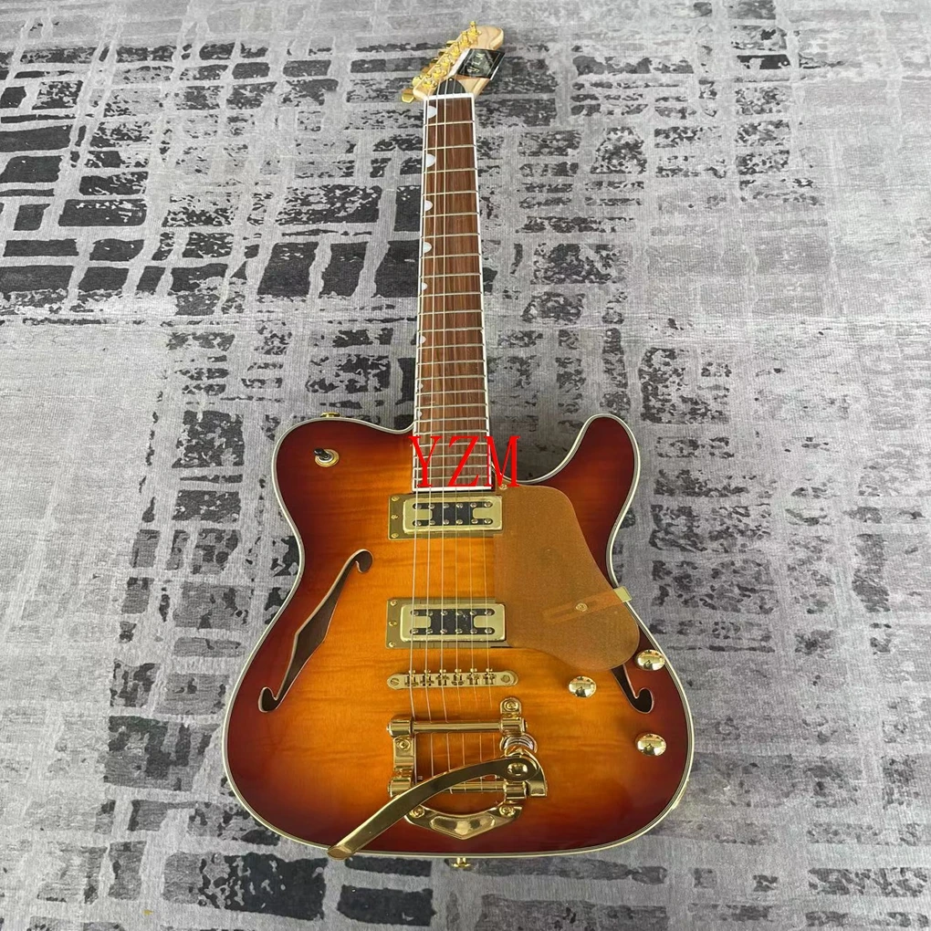 Guitarra elétrica, tl log cor f buraco guitarra, 22 grau de madeira ...