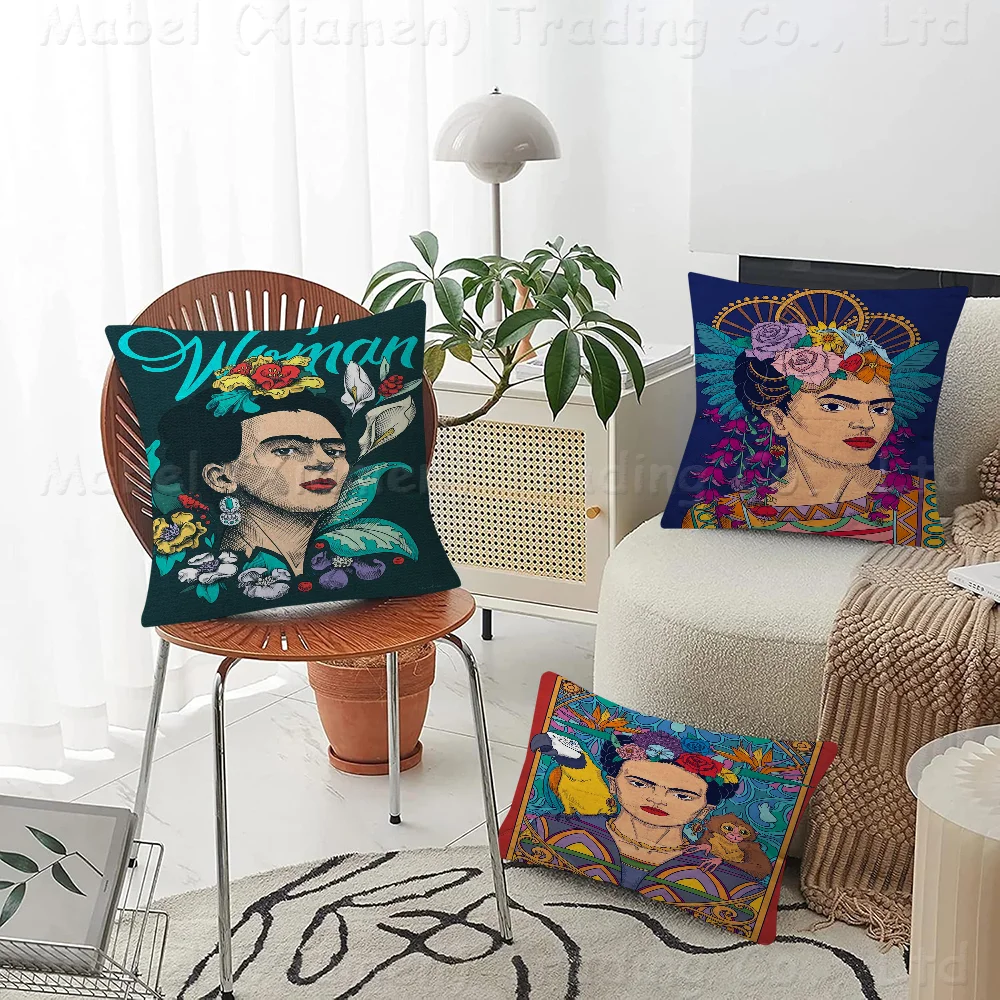 Frida-Kahlo-Maple-Design-Cushion-Cover-Happy-Autumn-Harvest-Decor ...
