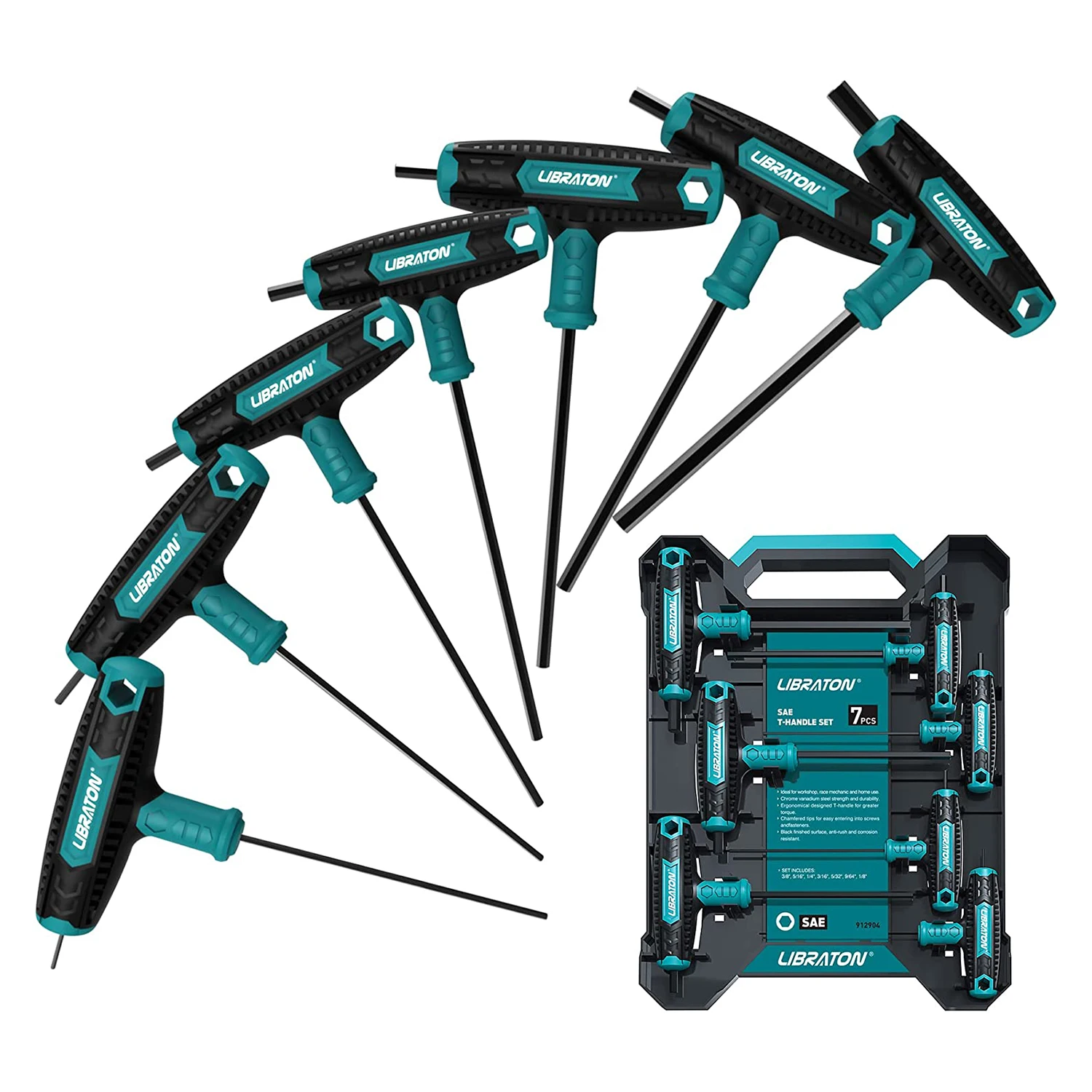 LIBRATON-7PCS-T-Handle-Hex-Key-Set-SAE-Metric-T-Handle-Allen-Wrench-Set ...