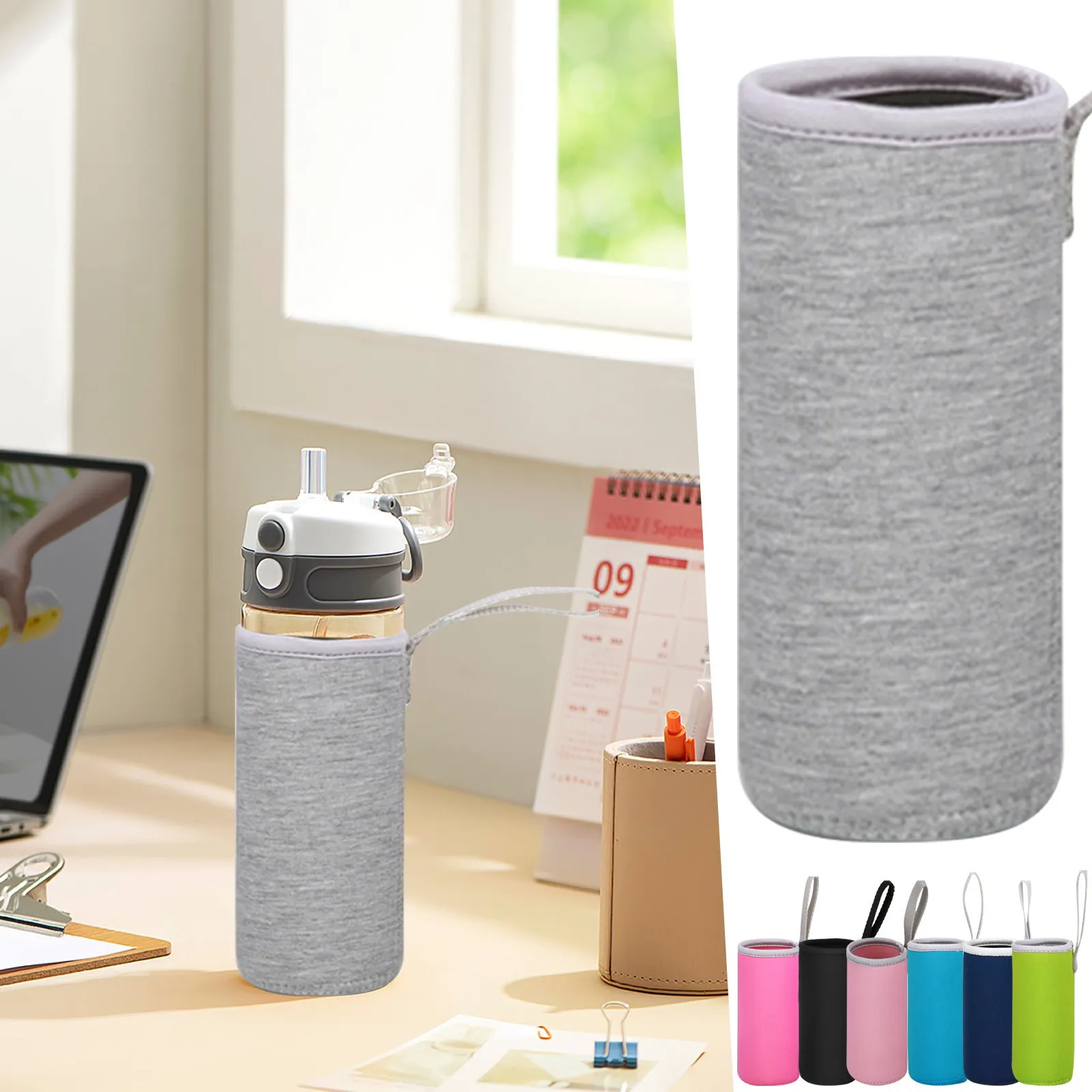 Neoprene-Insulated-Collapsible-Drink-Bottle-Covers-Multi-Color-Large ...