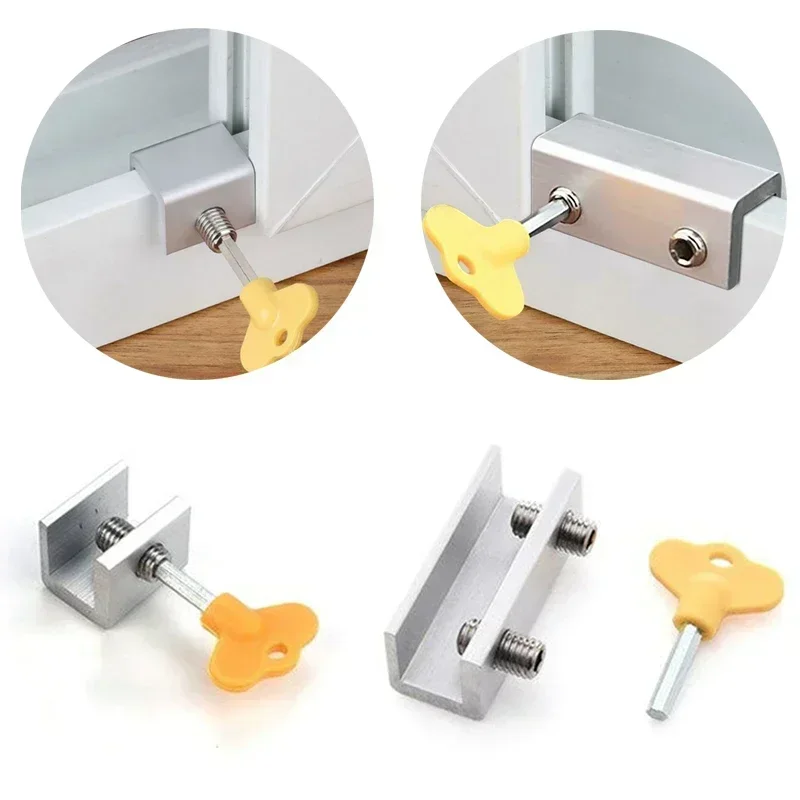 Adjustable-Sliding-Door-Window-Locks-Padlock-Stop-Aluminum-Alloy-Door ...