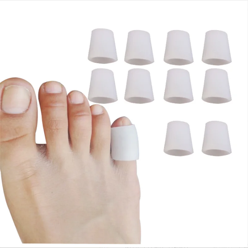 10Pcs=5Pairs Soft Silicone Tube Toe Protector Foot Corn Blisters ...
